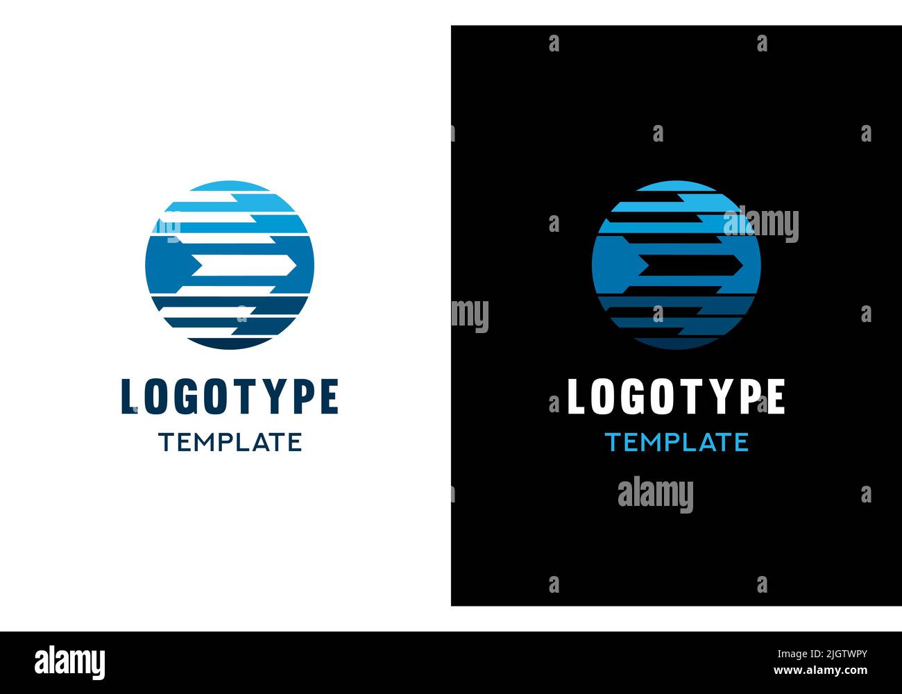 abstract round universal logo, modern brand. circle form Stock Vector ...