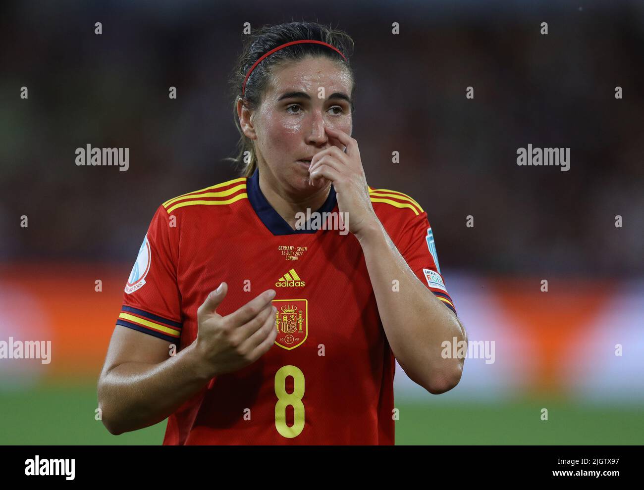 London, England, 12th July 2022. Mariona Caldentey of Spain during the ...