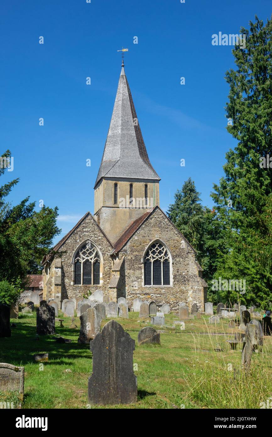 England, Surrey, Shere, St.James' church Stock Photo - Alamy