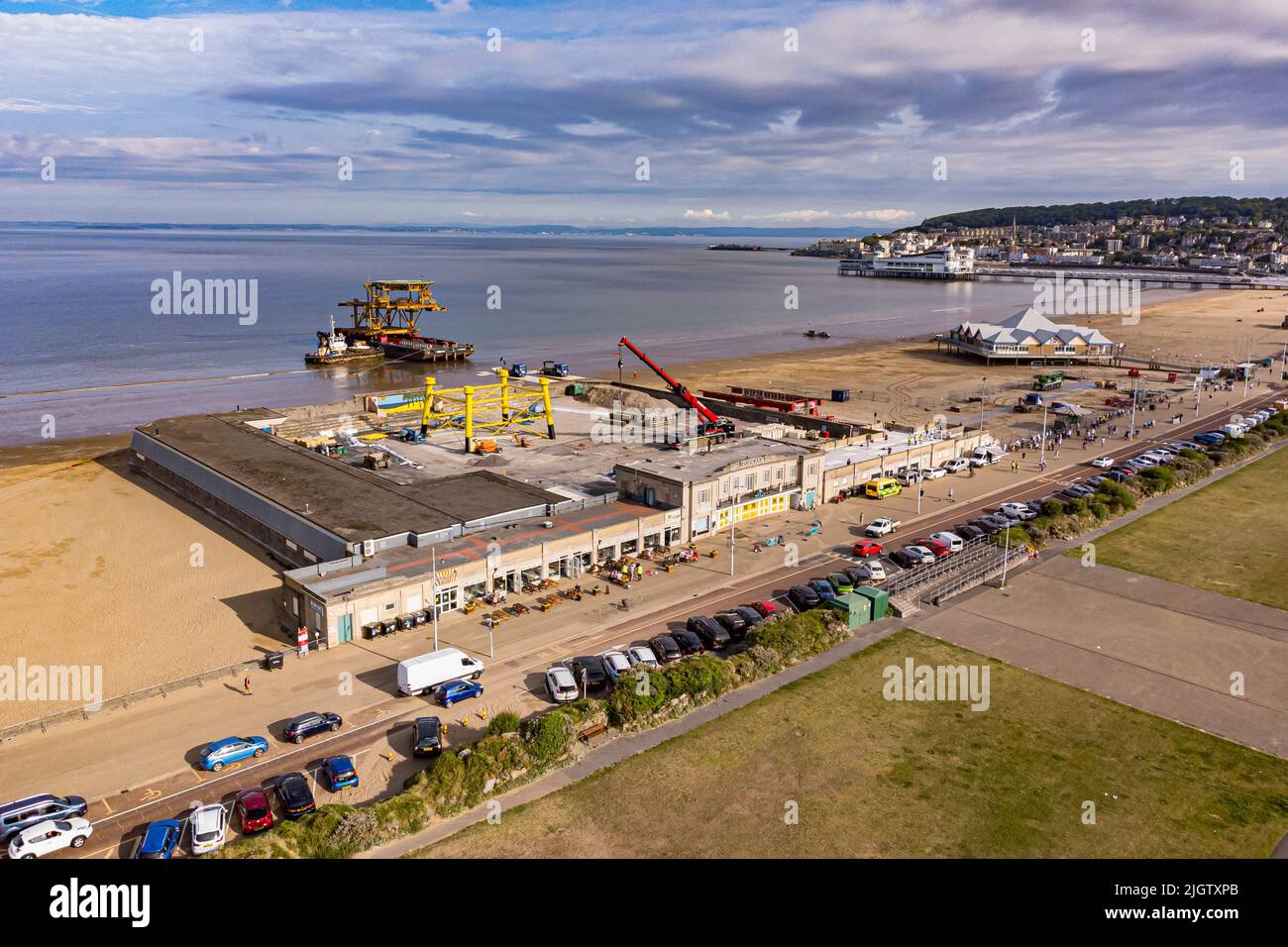 See Monster, a decommissioned North Sea offshore platform that is set ...