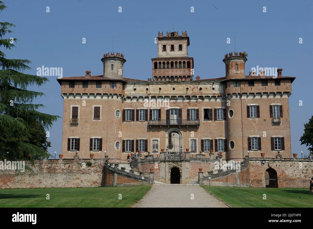 Europe, Italy, Pavia, Chignolo Po, Procaccini Castle ex Cusani Visconti ...