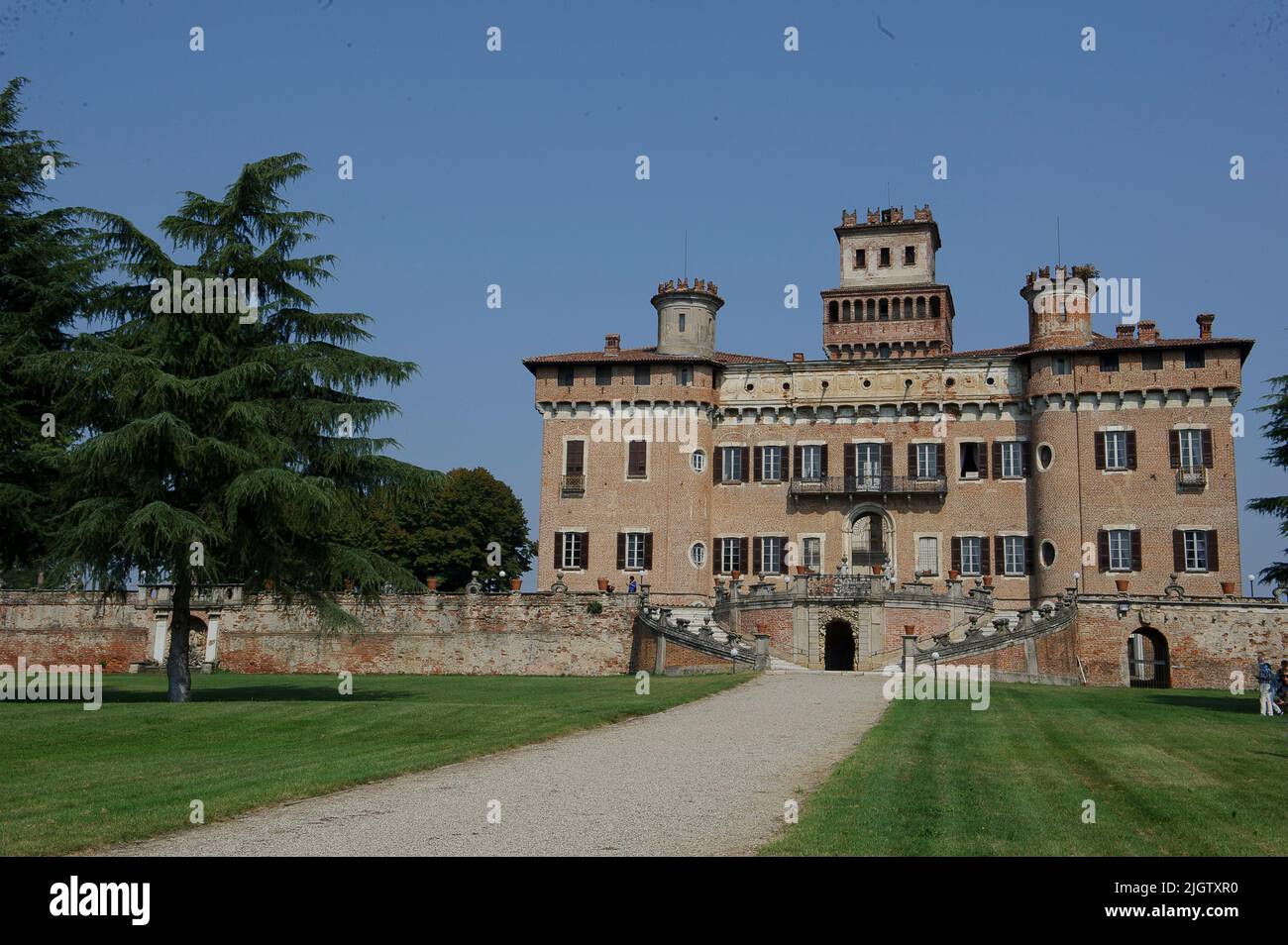 Europe, Italy, Pavia, Chignolo Po, Procaccini Castle ex Cusani Visconti ...