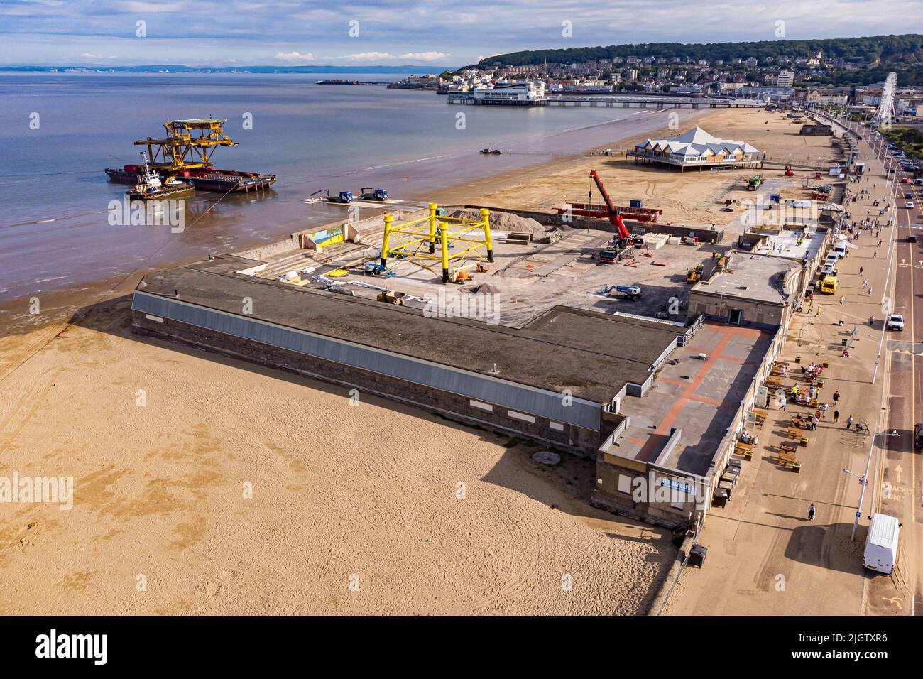 See Monster, a decommissioned North Sea offshore platform that is set ...