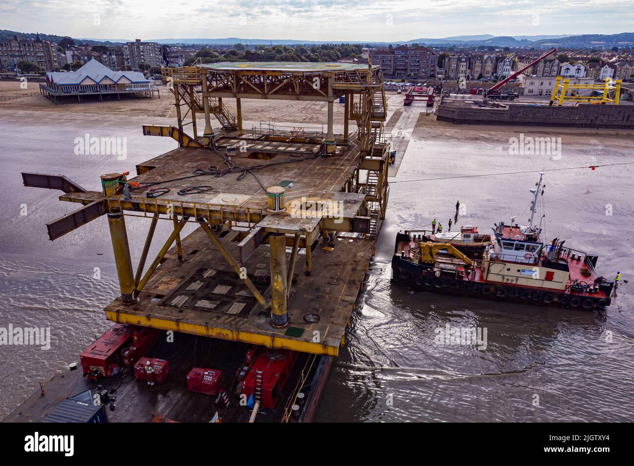 See Monster, a decommissioned North Sea offshore platform that is set ...