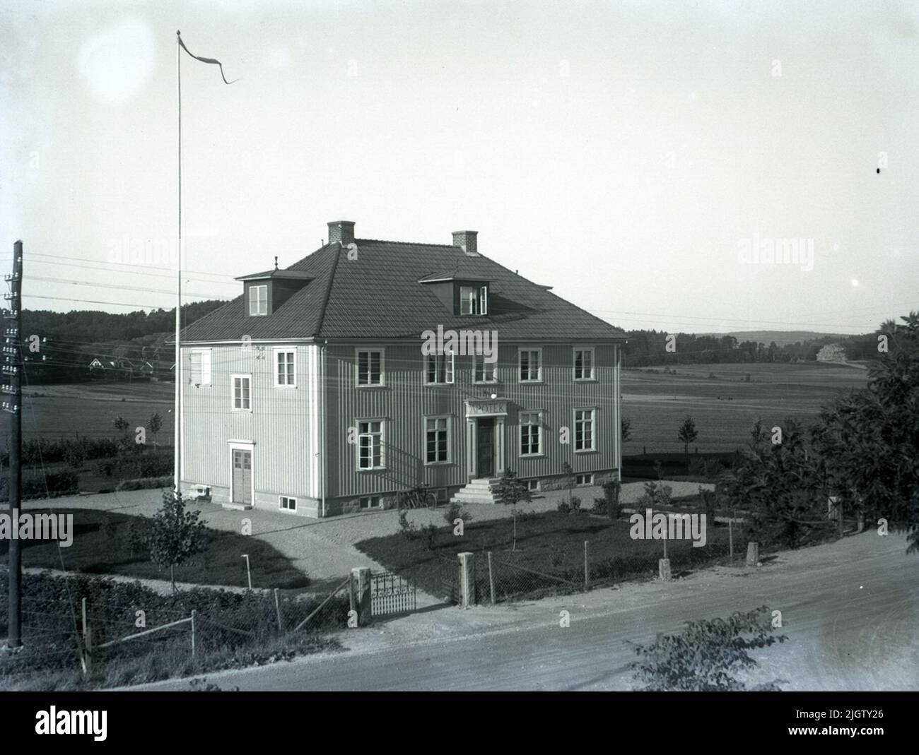Håby pharmacy. The building was erected in the 1920s and housed the ...