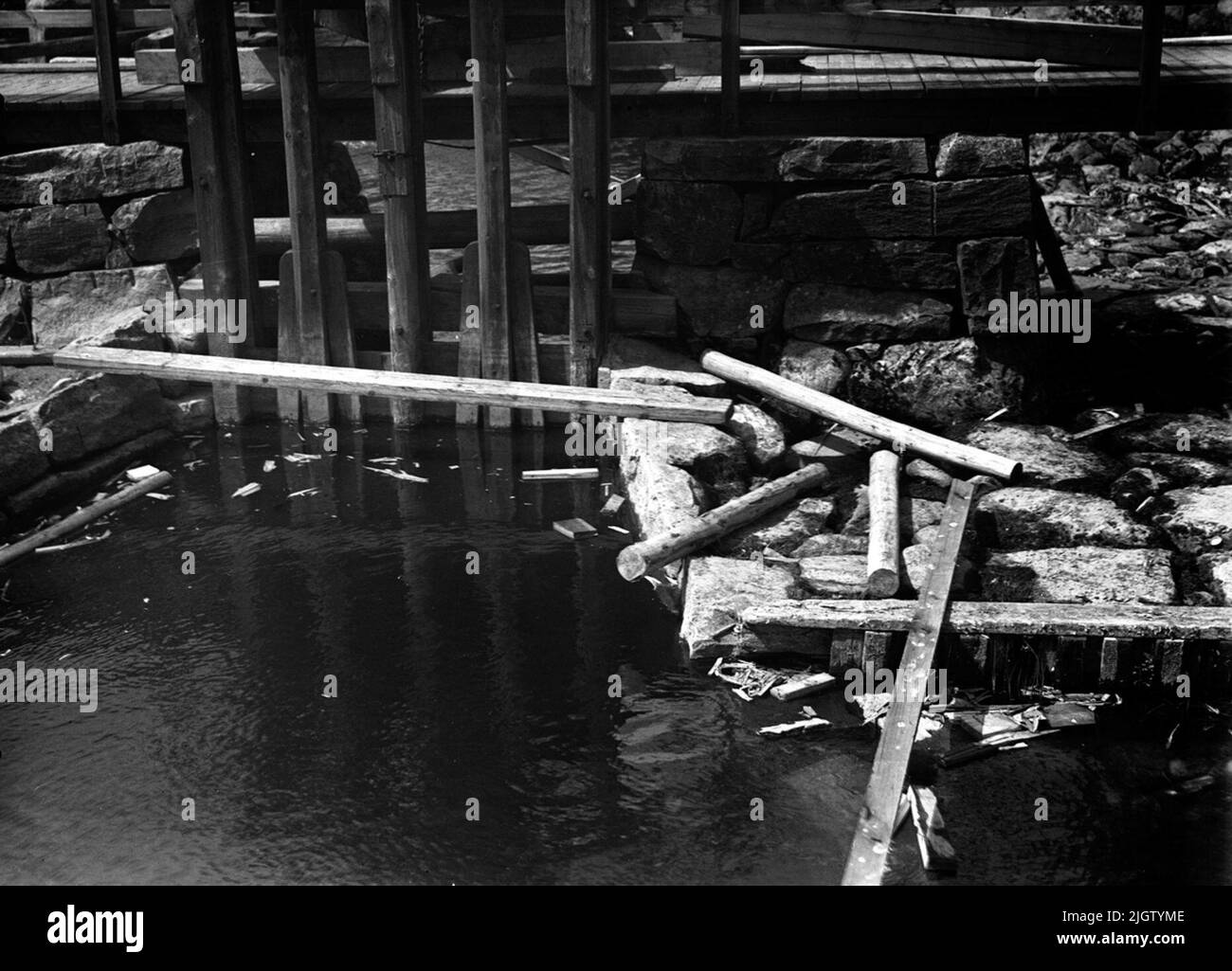 Munkedal mill's dust at the barracks Stock Photo - Alamy