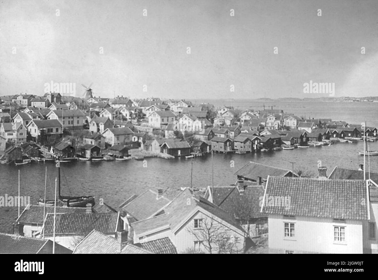 Aerial view residential community Black and White Stock Photos & Images ...
