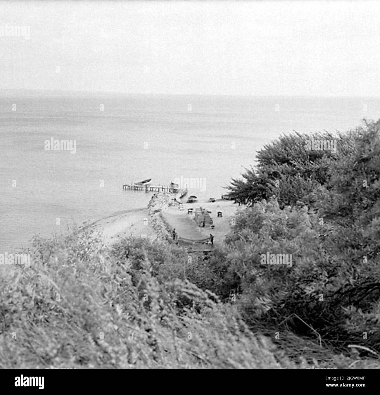 Covered jetty Black and White Stock Photos & Images - Alamy