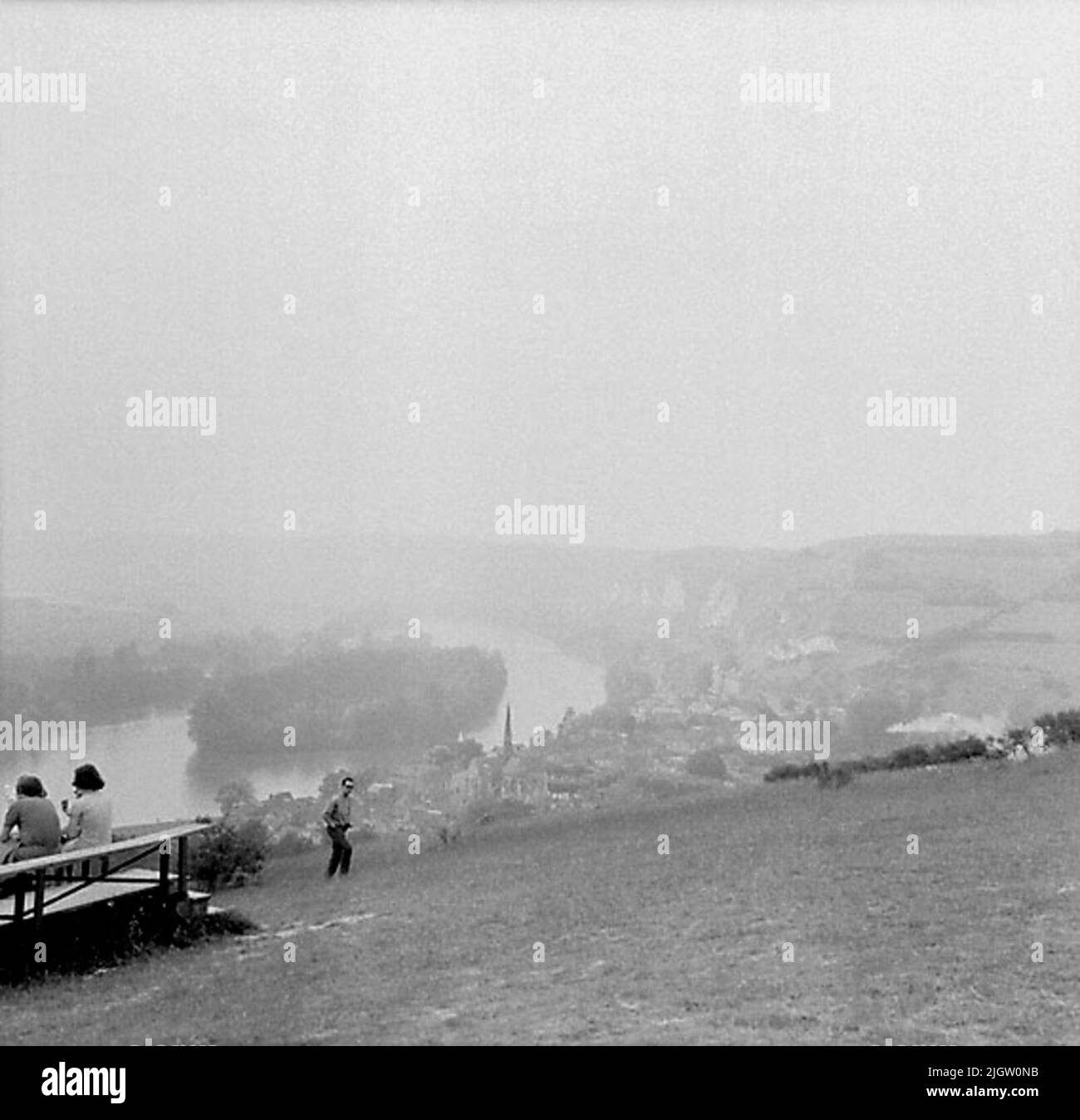 Man beach grass Black and White Stock Photos & Images - Alamy