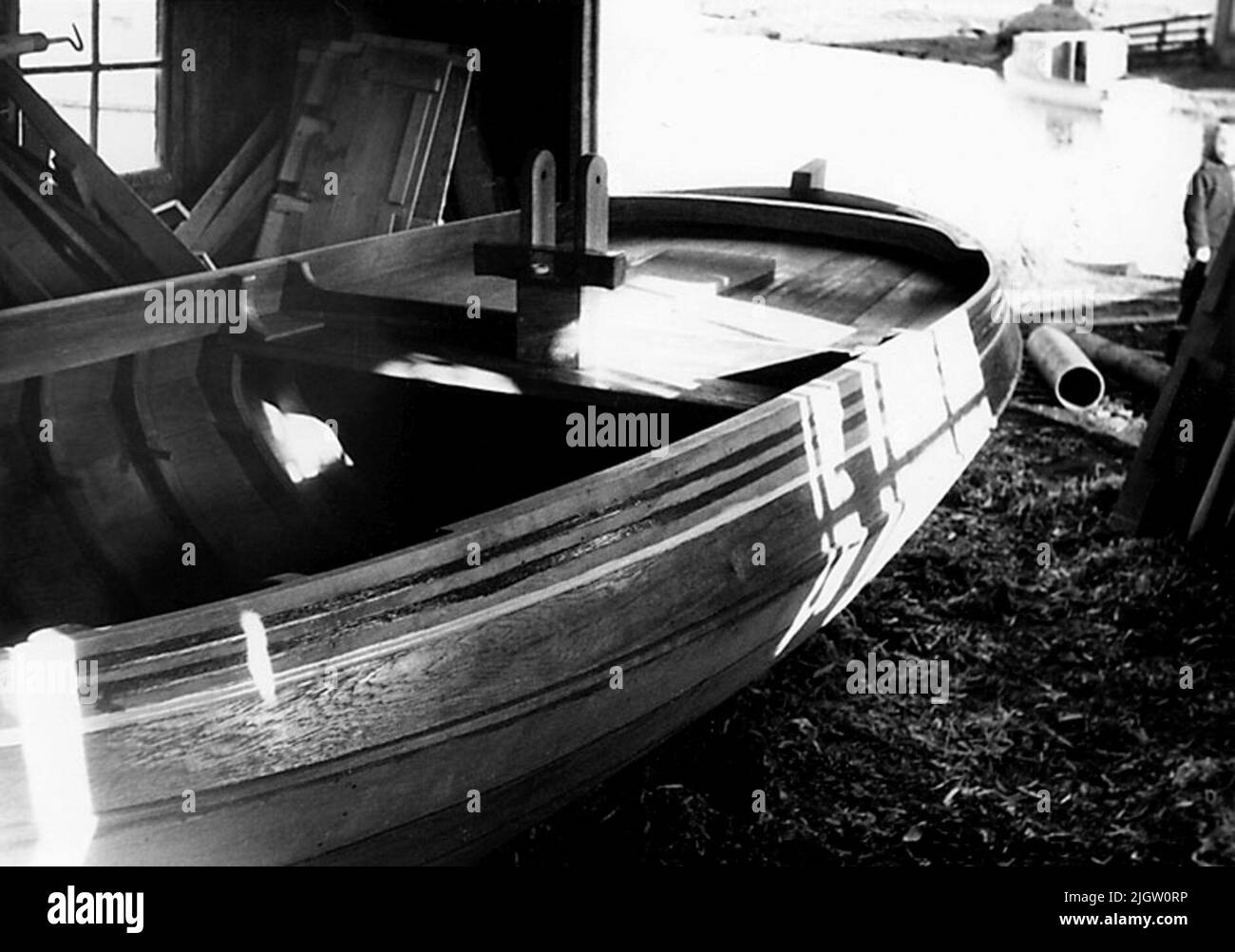 Written on the back: "4." The picture series from a Dutch small boat ...