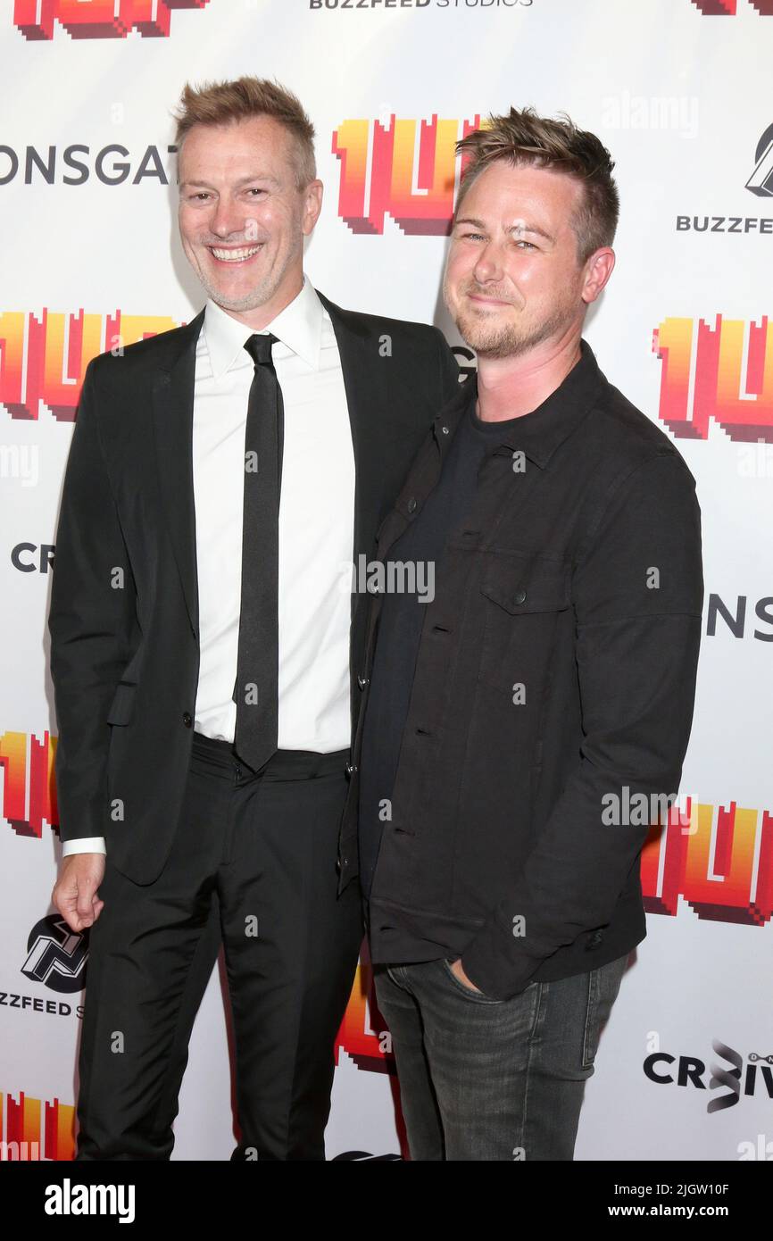 LOS ANGELES - JUL 12: Kyle Newman, Richard Alan Reid at the 1UP Los ...