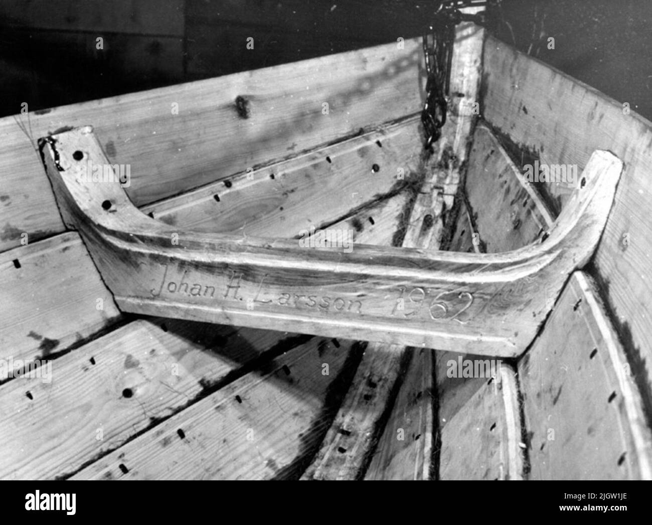 Written on the back :? with the boat builder's name and the ...