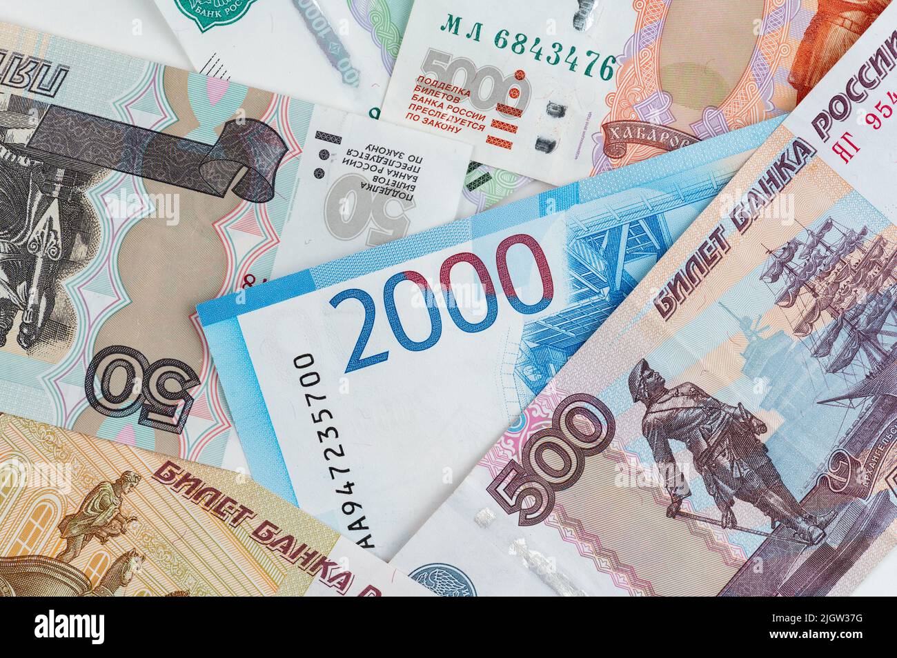 Russian rubles background. Money background and texture. Banknotes of ...
