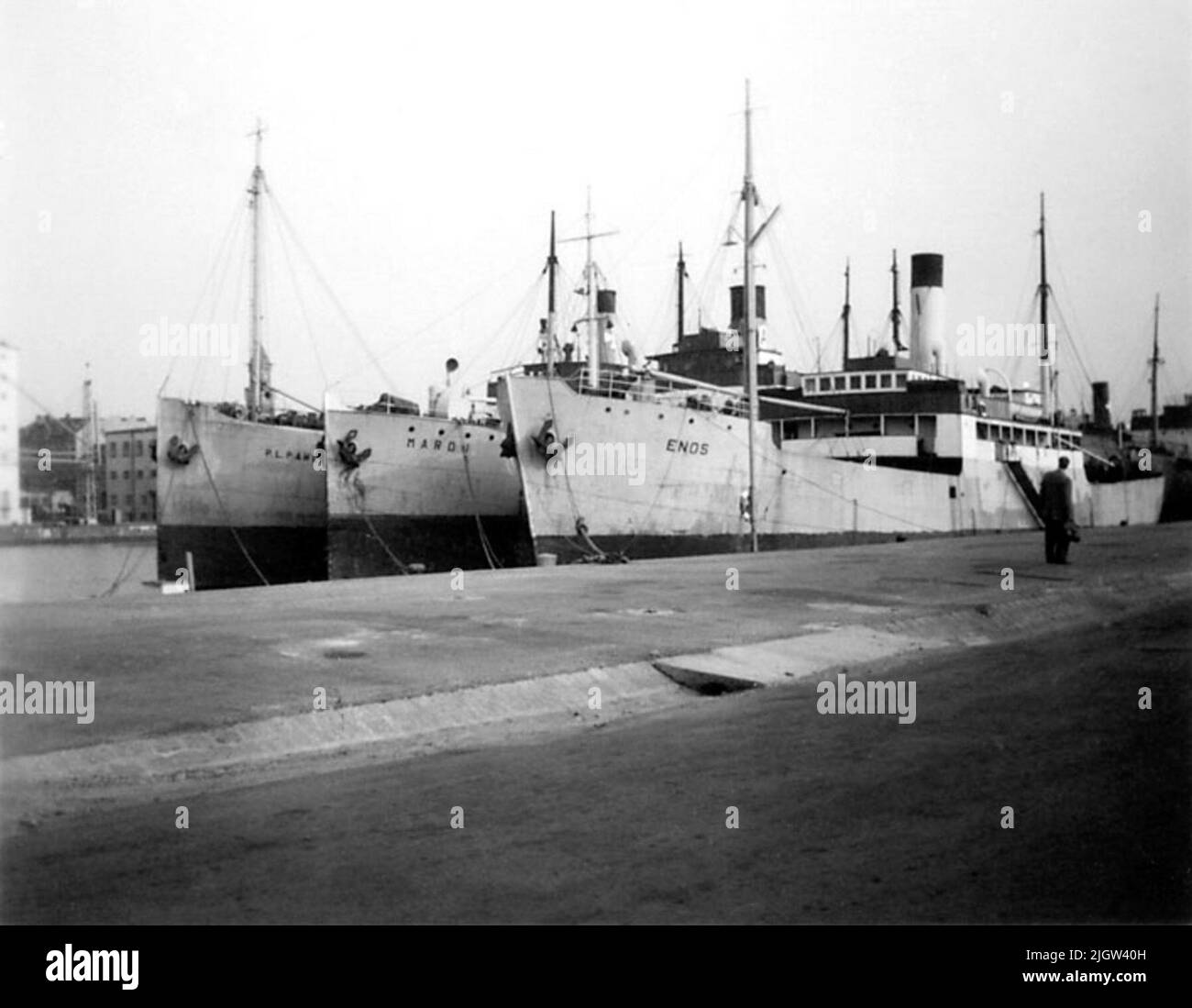 Written on the back: "Thalys" (?), Sans Jernskib in Helsingborgs Havn ...