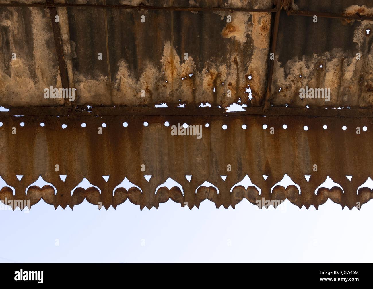 Detail of the roof of an old lebanese house, Beirut Governorate, Beirut ...