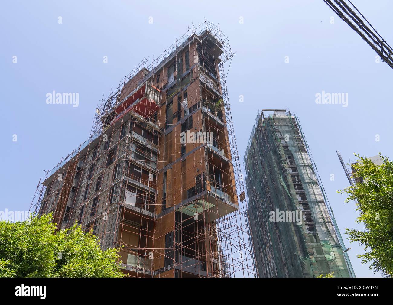 Buildings under construction in the city center, Beirut Governorate ...