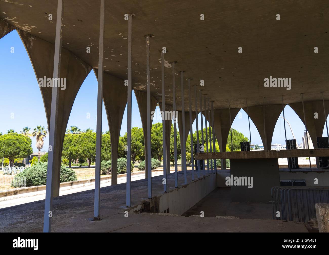 Lebanese pavillon at Rashid Karami International Fair by Oscar Niemeyer ...