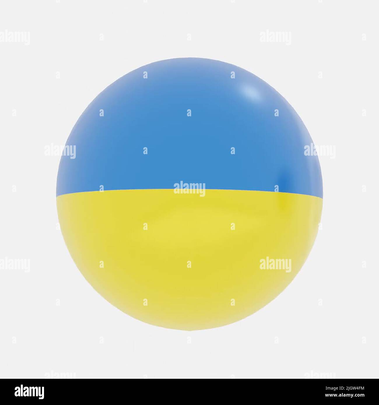 3d render of globe in Ukraine countries flag for icon or symbol Stock ...