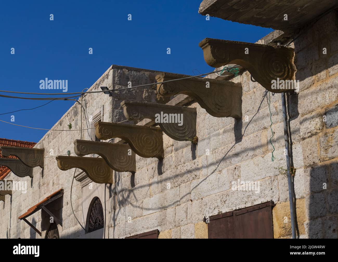 Old heritage house detail, Mount Lebanon, Douma, Lebanon Stock Photo ...