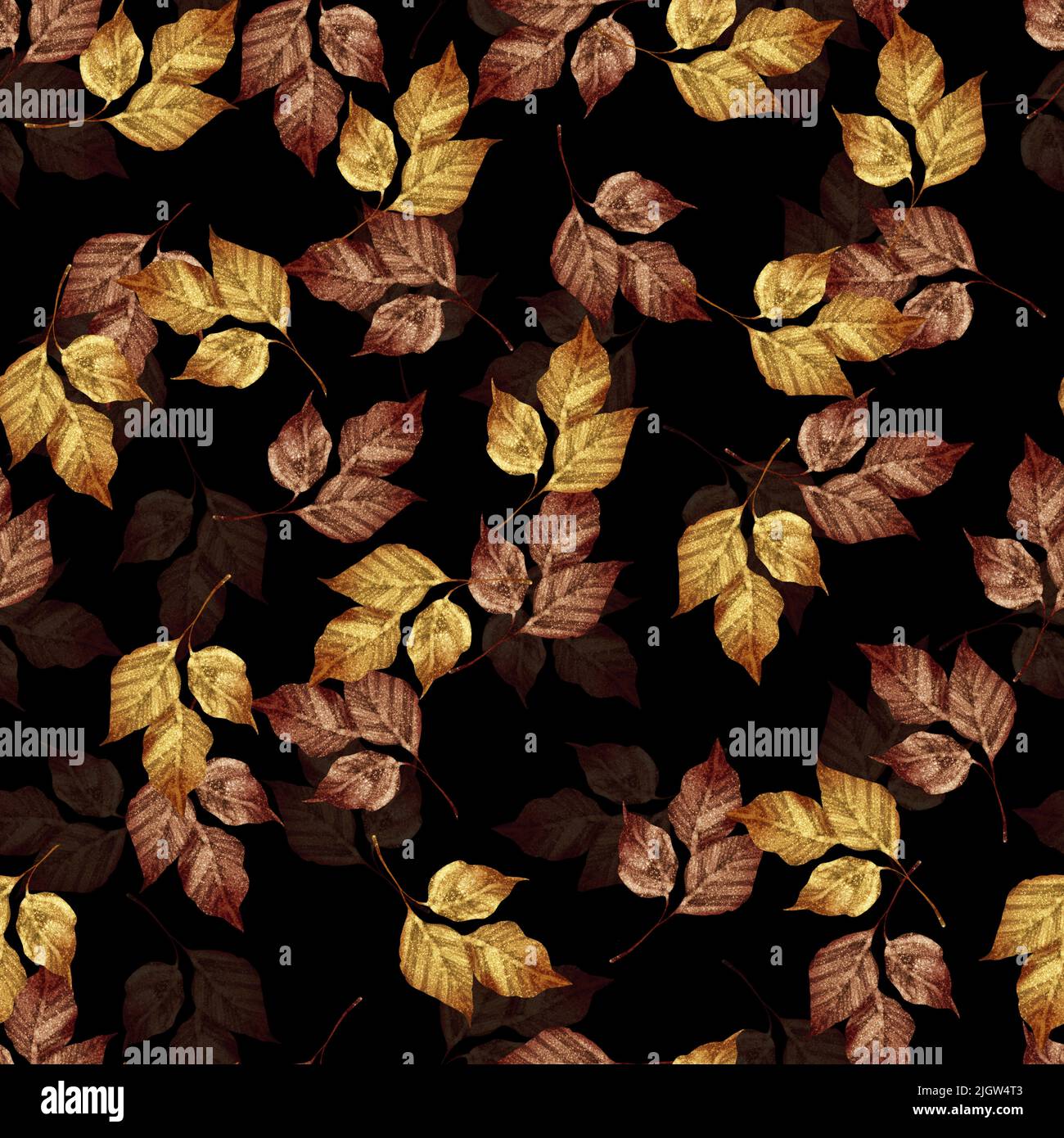 Dark brown floral pattern hi-res stock photography and images - Alamy