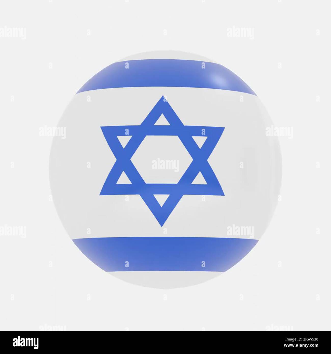 3d render of globe in Israel countries flag for icon or symbol Stock ...