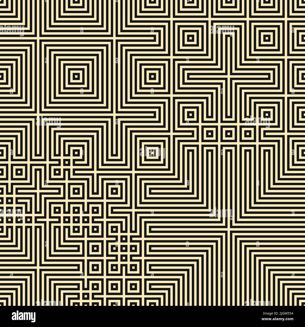 Abstract line maze generative art background art illustration Stock ...
