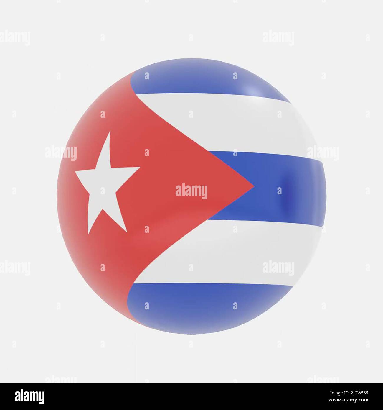 Flag cuba cuban button icon hi-res stock photography and images - Alamy