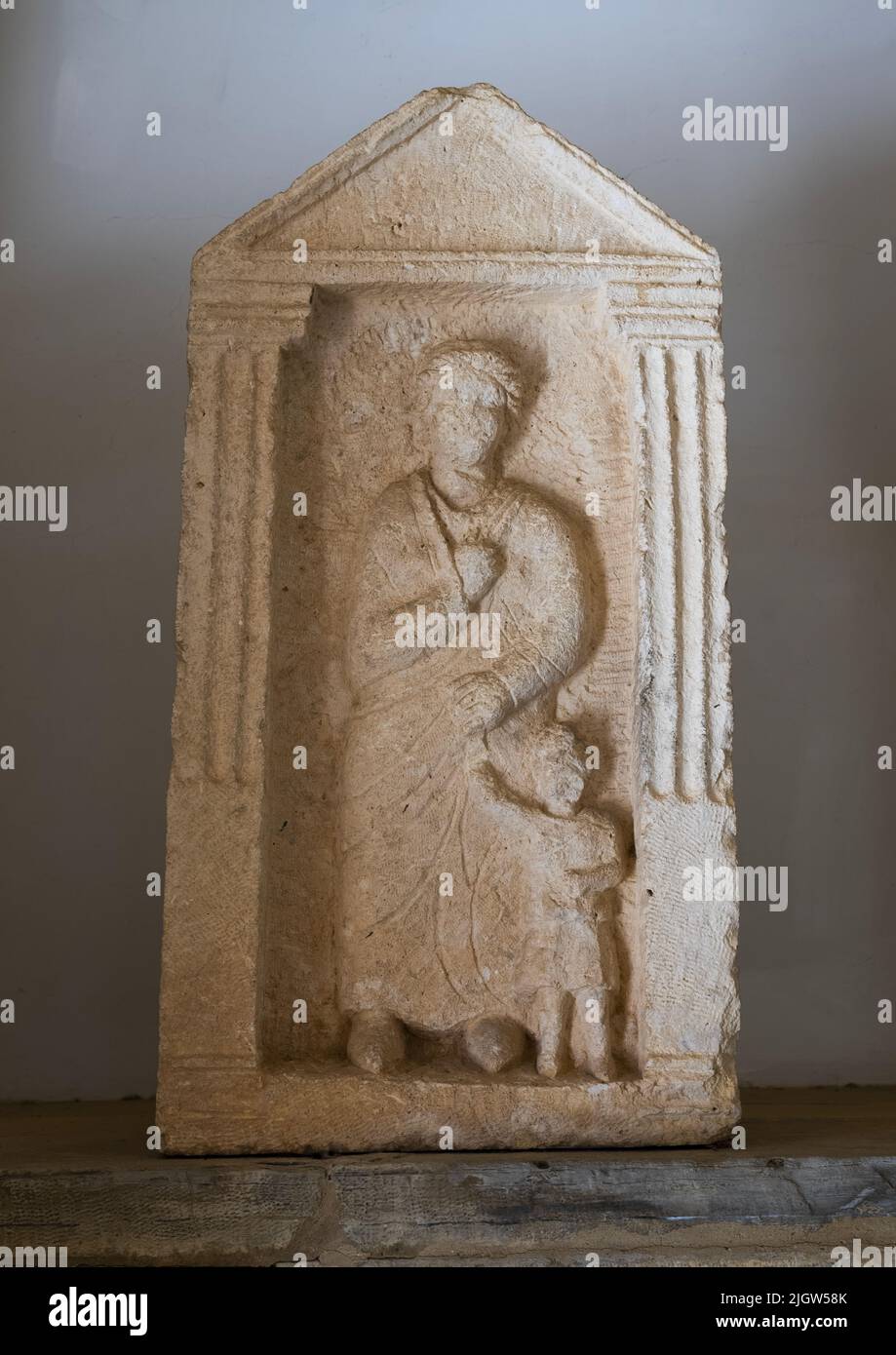 Roman scupture in Druze leader Walid Jumblatt Palace, Mount Lebanon ...