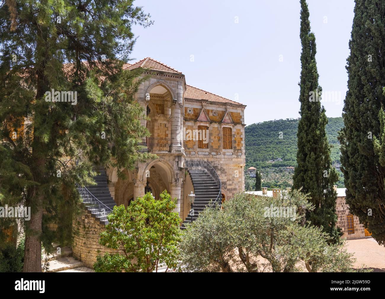 Druze leader Walid Jumblatt Palace, Mount Lebanon Governorate ...