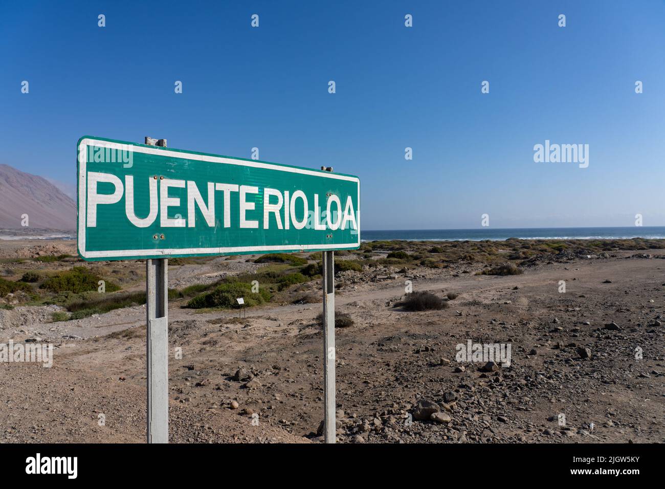 The Rio Loa or Loa River is the only river to empty into the Pacific ...