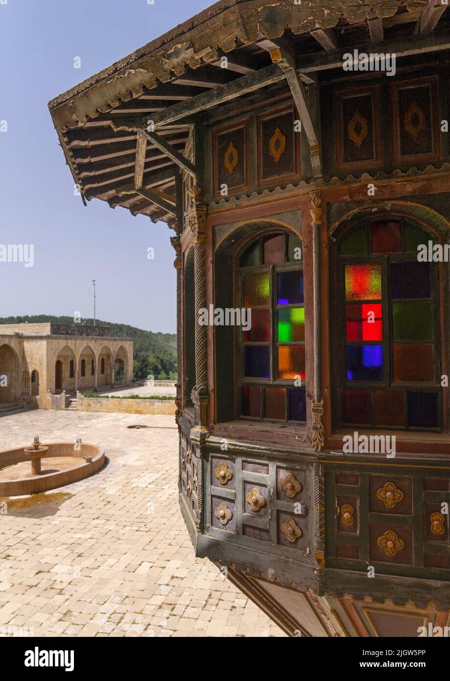 Stained glass windows in Beiteddine Palace, Mount Lebanon Governorate ...