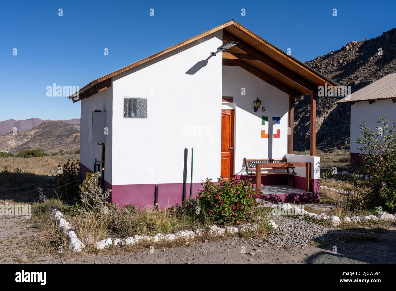 A cabin at La Chakana Mountain Lodge, a small tourist lodge in Putre ...