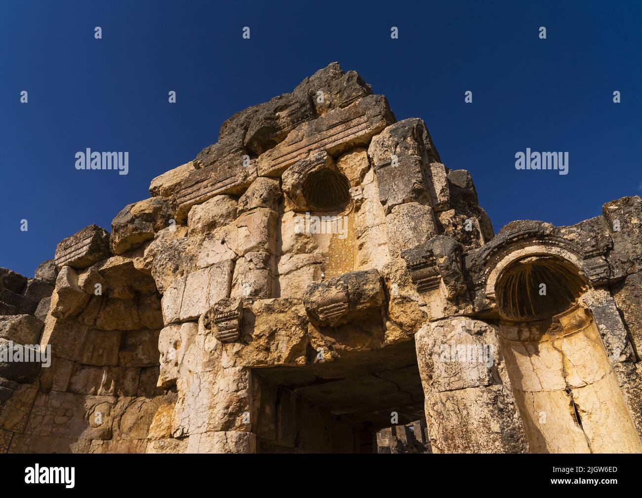 Great court of the temple complex, Baalbek-Hermel Governorate, Baalbek ...