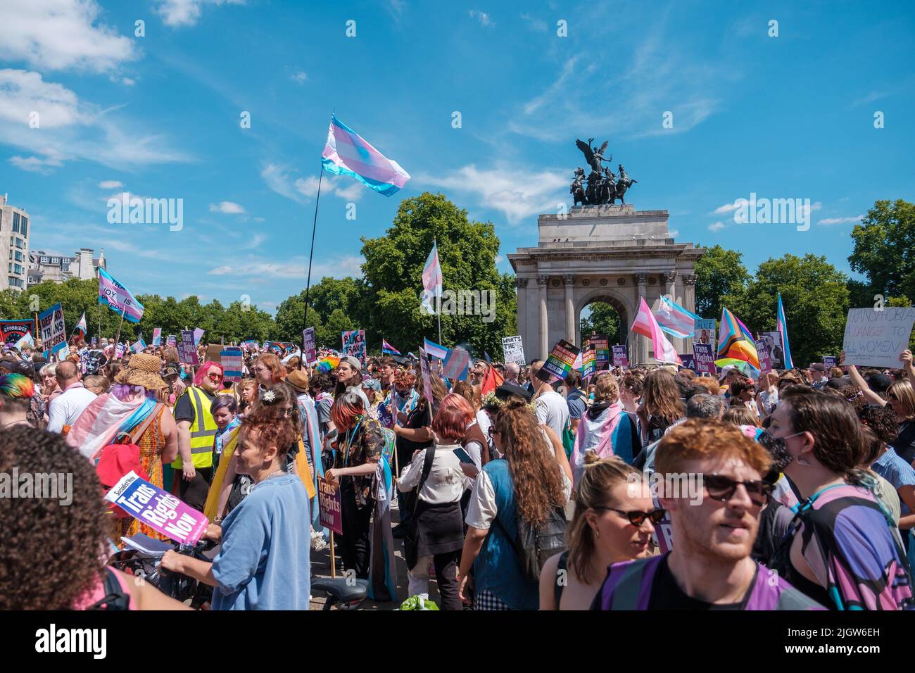Trans Community and Supports do their yearly march through London ...