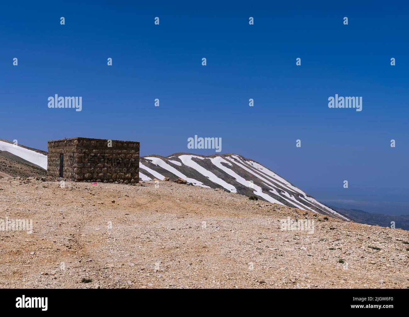 The former french chamber on the top of the mountain, North Governorate ...