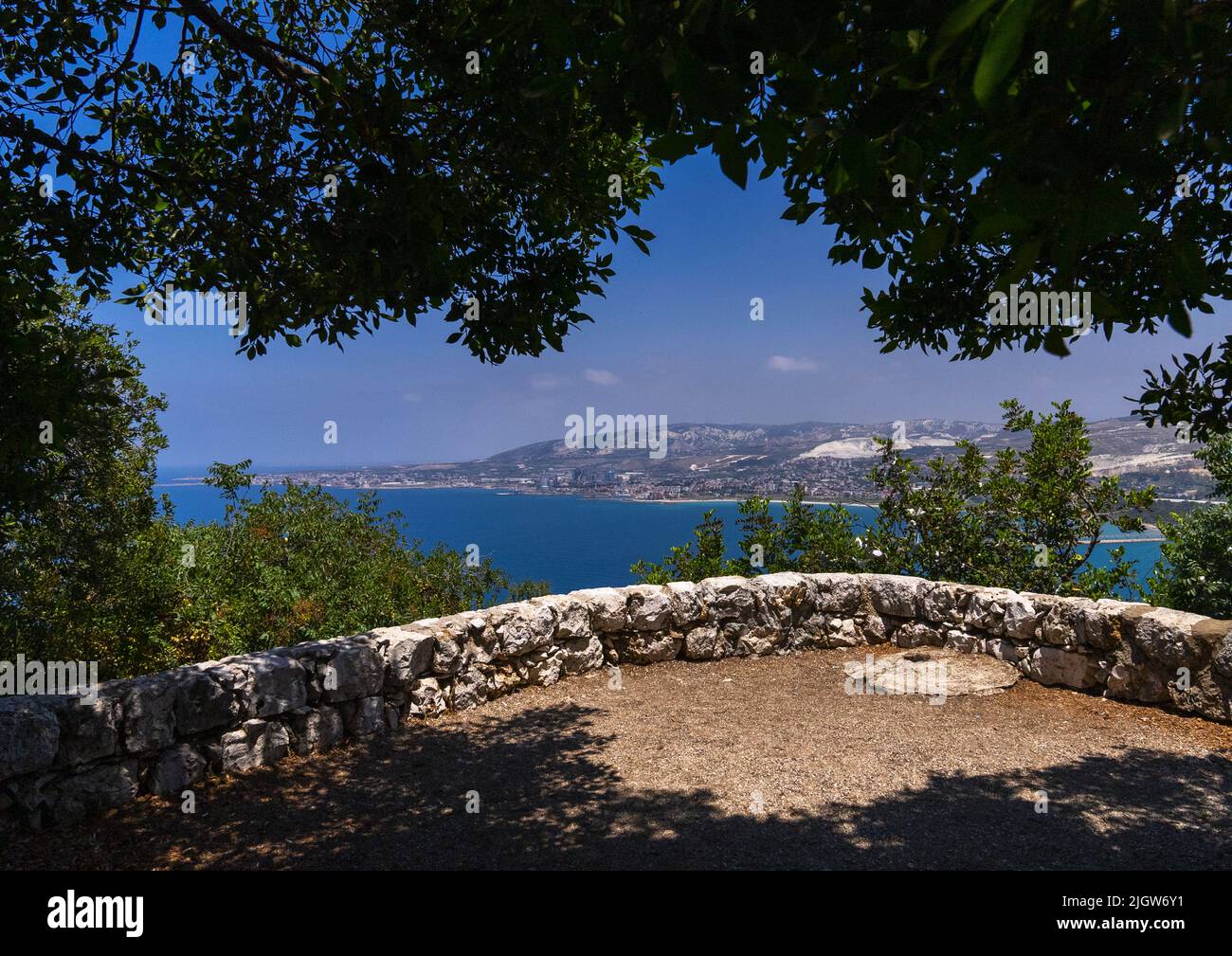 Our Lady of Nourieh Monastery garden, North Governorate, Hamat, Lebanon ...
