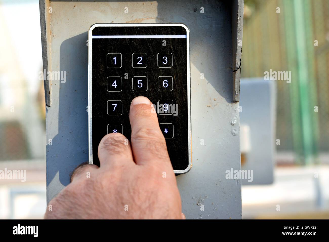 Keypad security gate hi-res stock photography and images - Alamy