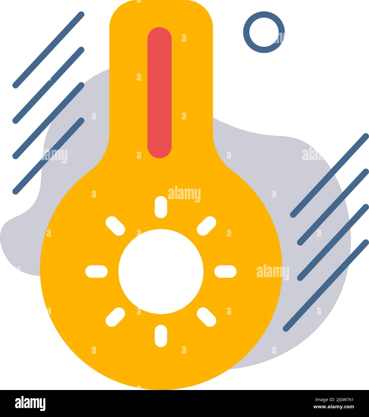 Heat hot summer temperature on thermometer icon Stock Vector Image ...