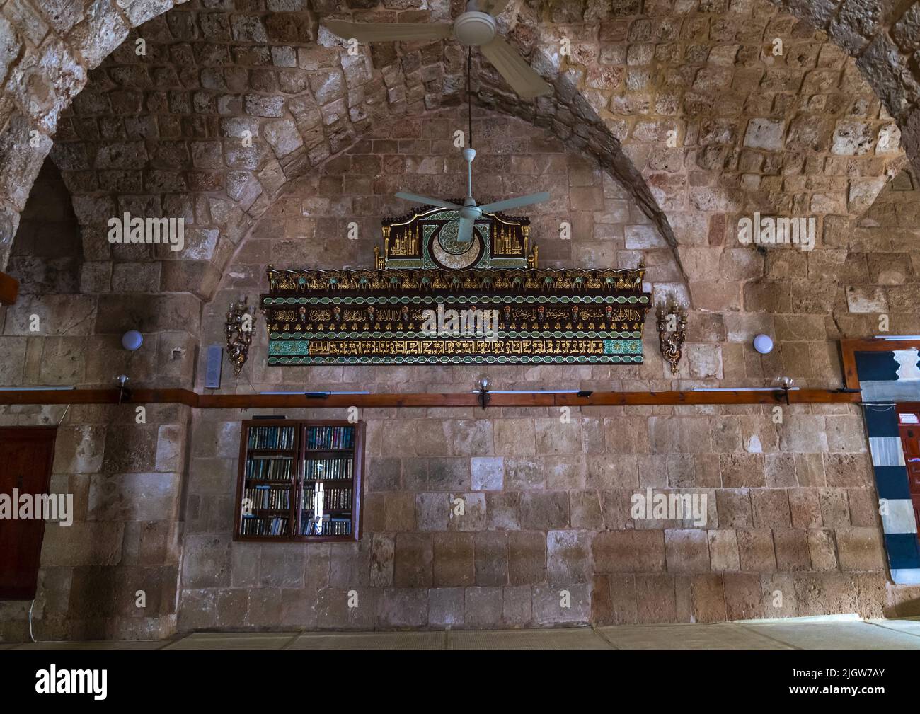 Taynal Mosque Interior view, North Governorate, Tripoli, Lebanon Stock ...