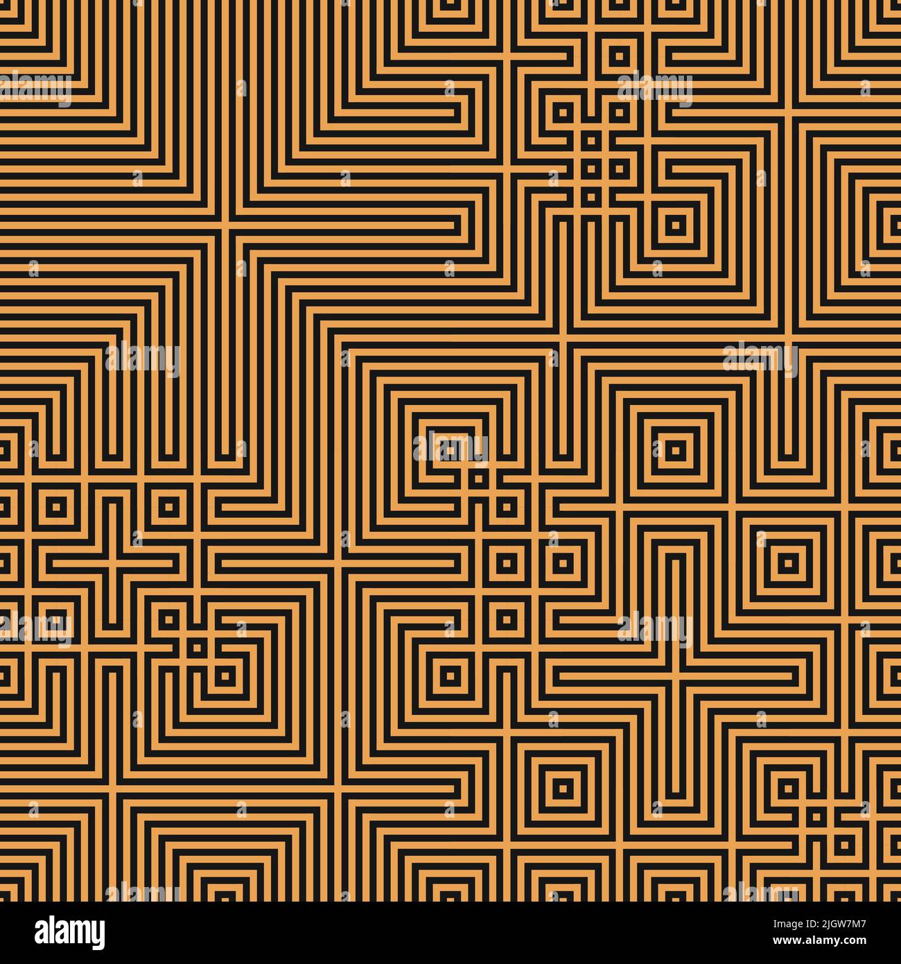 Abstract line maze generative art background art illustration Stock ...