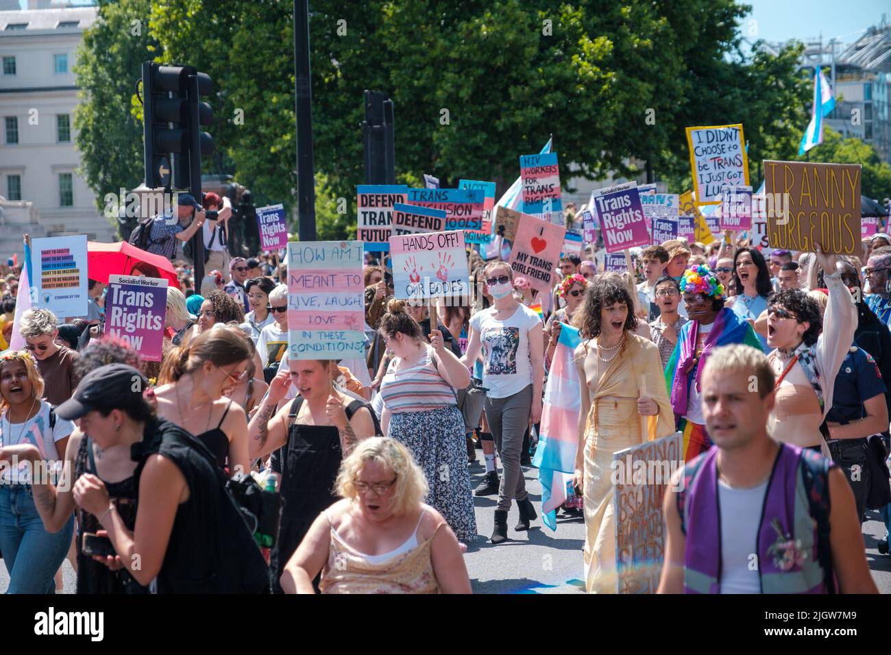 Trans Community and Supports do their yearly march through London ...