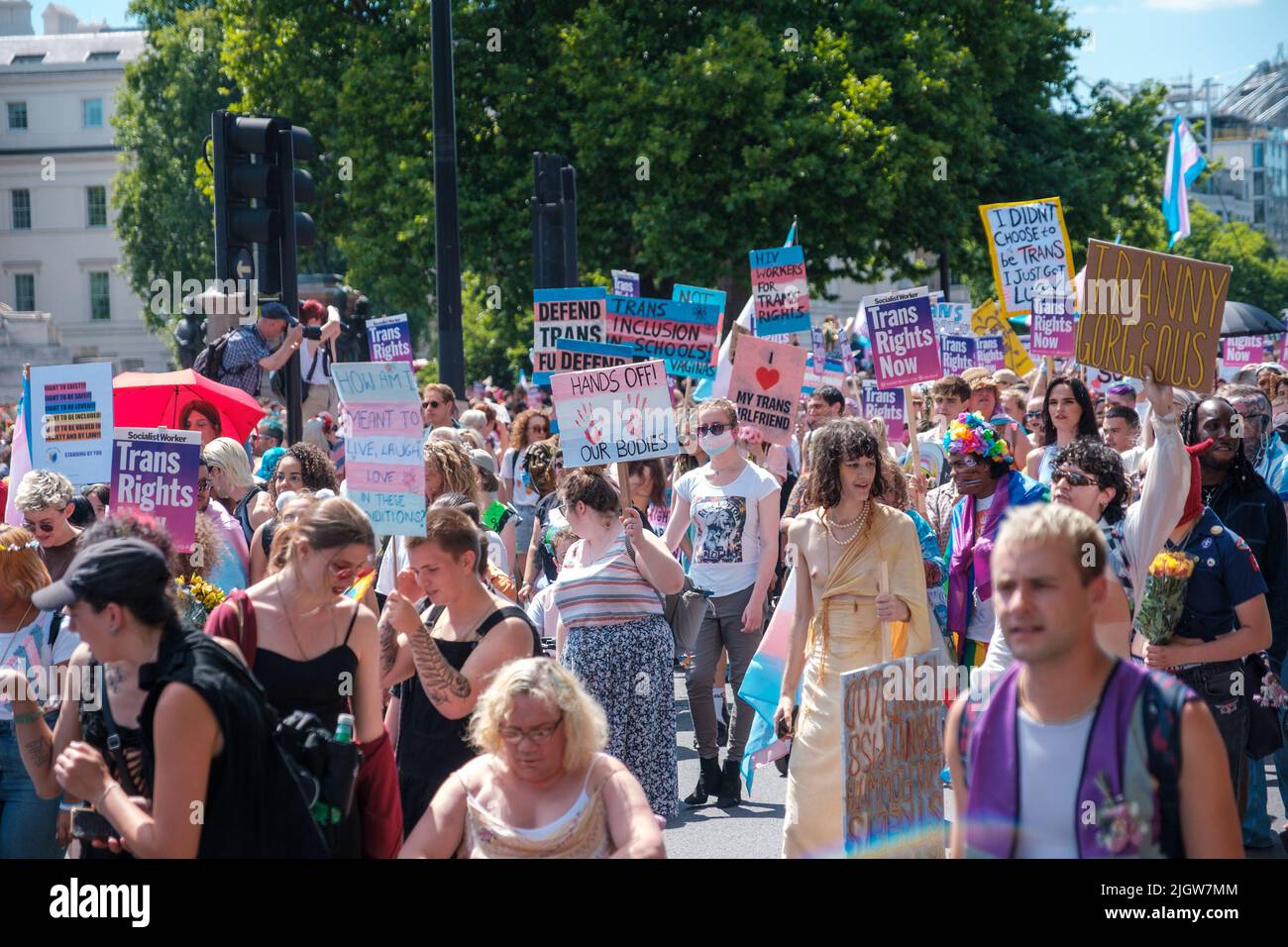 Trans Community and Supports do their yearly march through London ...