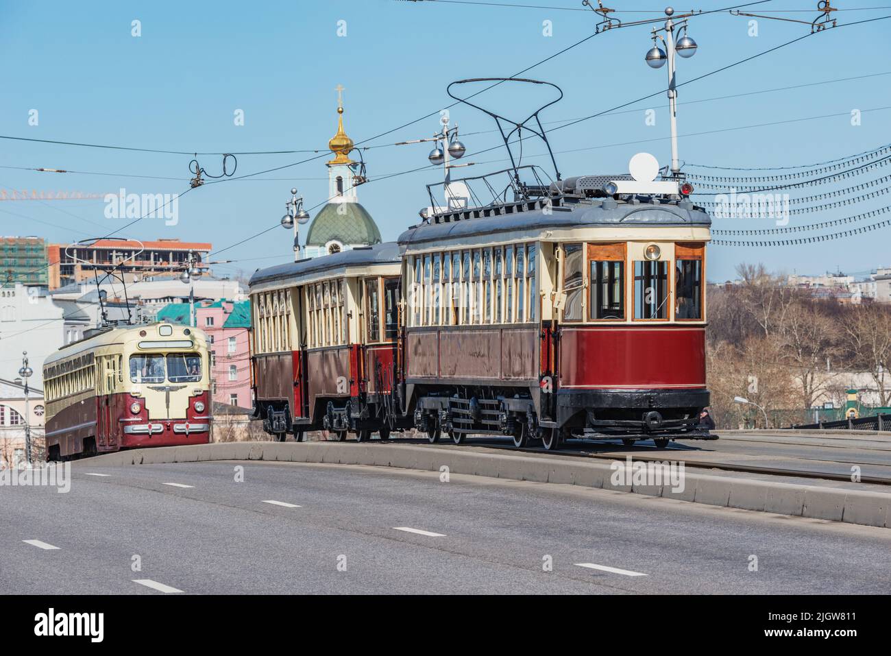 Moscow tram hi-res stock photography and images - Alamy