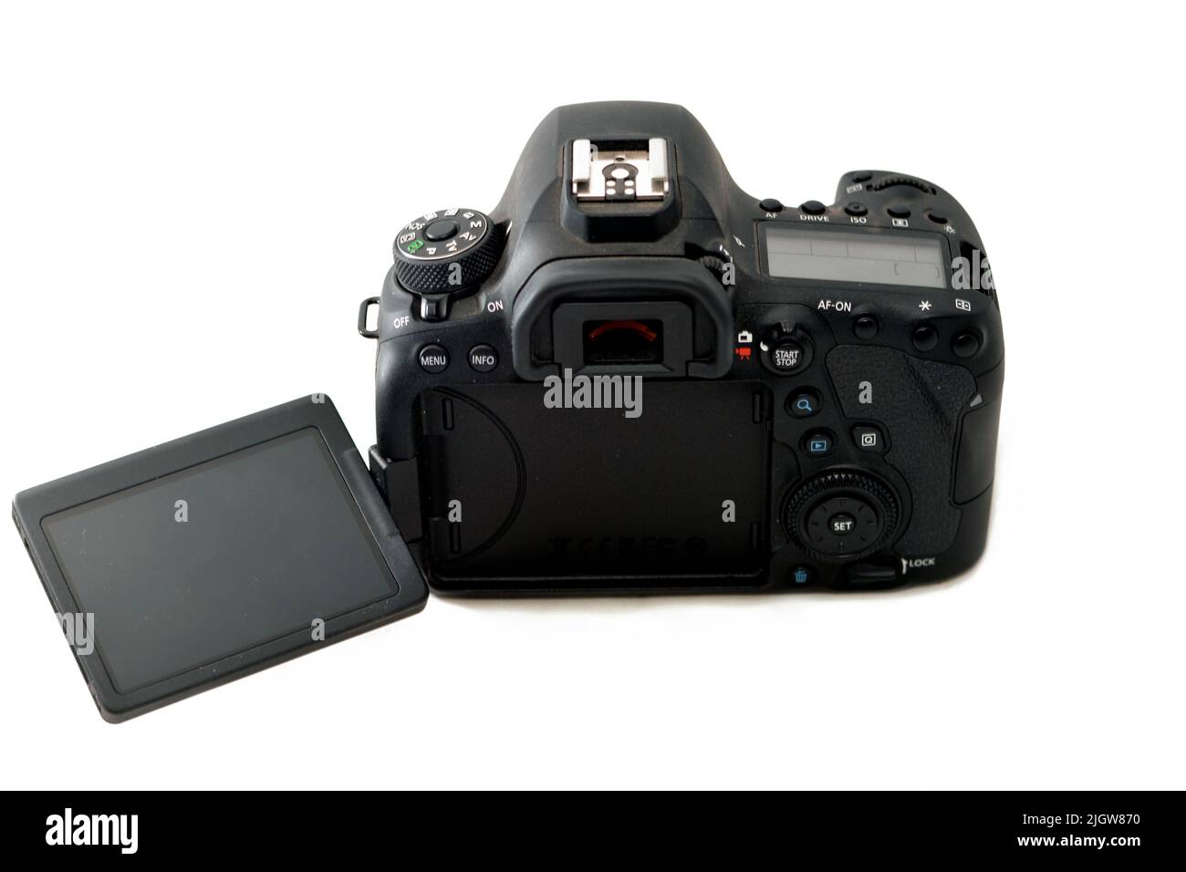 Cairo, Egypt, June 11 2022: Back view of Canon EOS 6D Mark II full ...