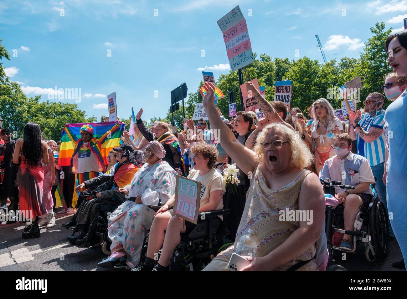 Trans Community and Supports do their yearly march through London ...