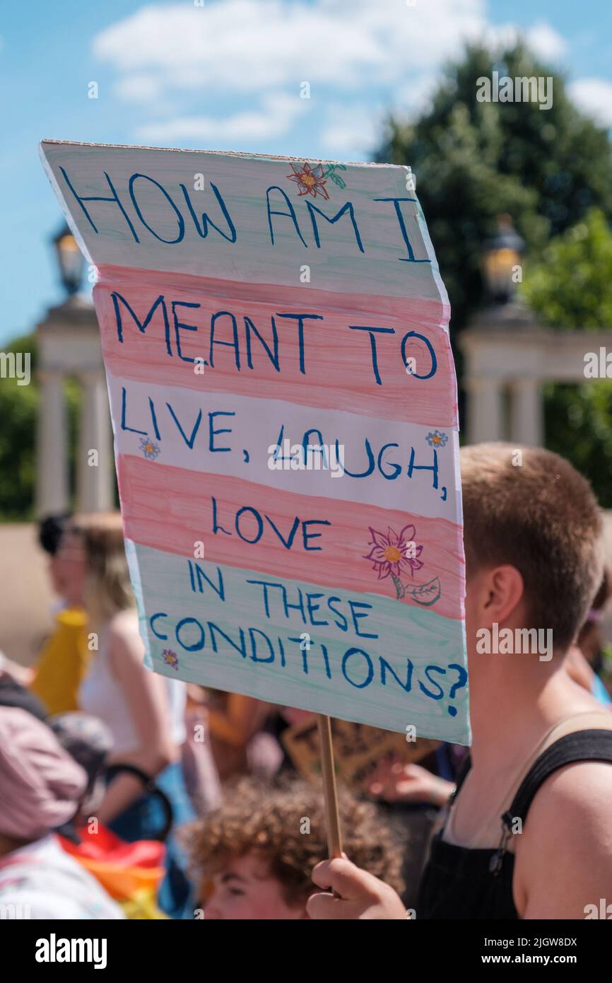 Trans rights transitioning hi-res stock photography and images - Alamy