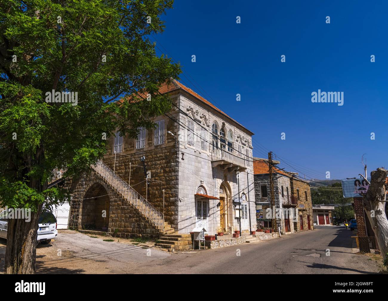 Old traditional lebanese house in a village, North Governorate of ...