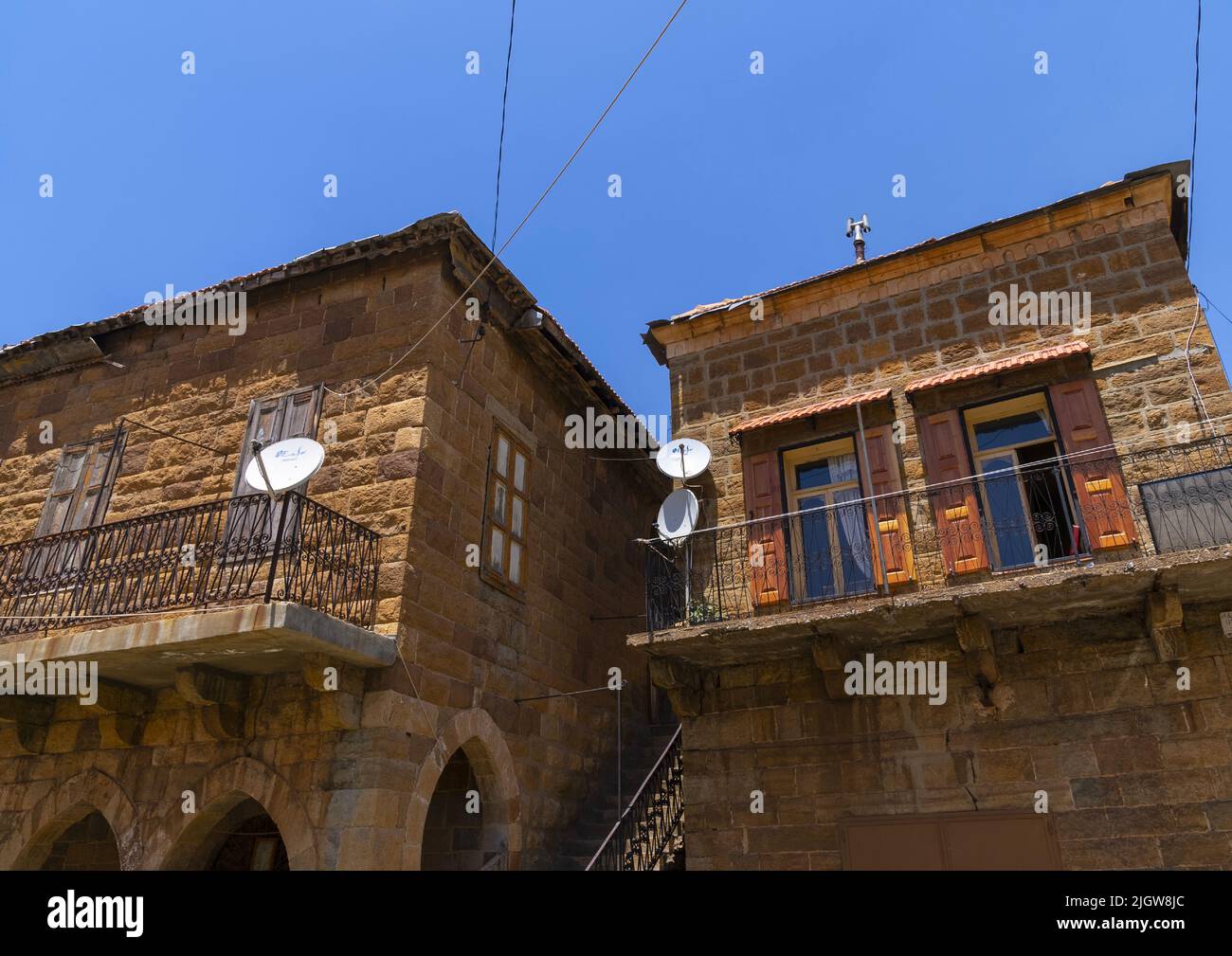 Old traditional lebanese house, North Governorate, Hasroun, Lebanon ...