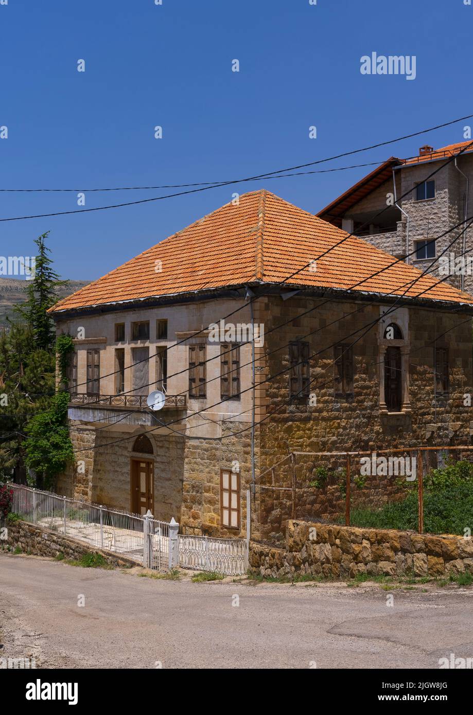 Old traditional lebanese house, North Governorate, Hasroun, Lebanon ...