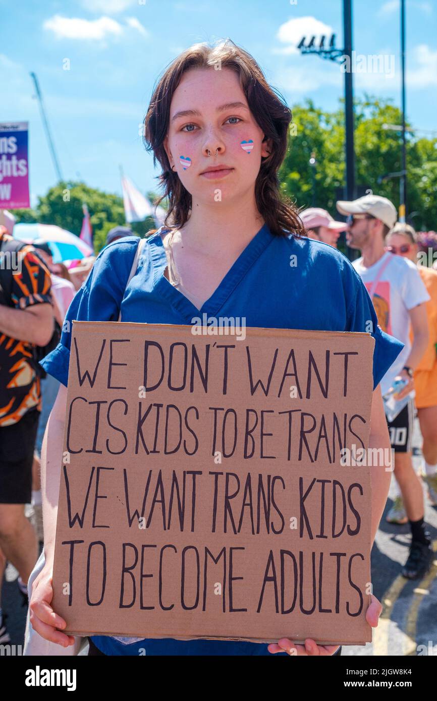 Trans Community and Supports do their yearly march through London ...
